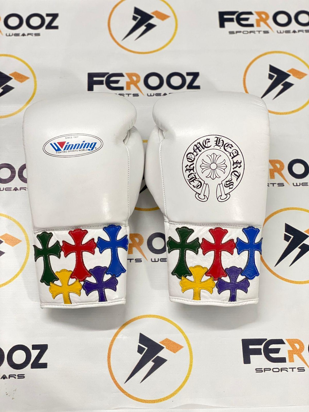 Custom Winning Chrome Heart Boxing Gloves Premium Quality Training and ...