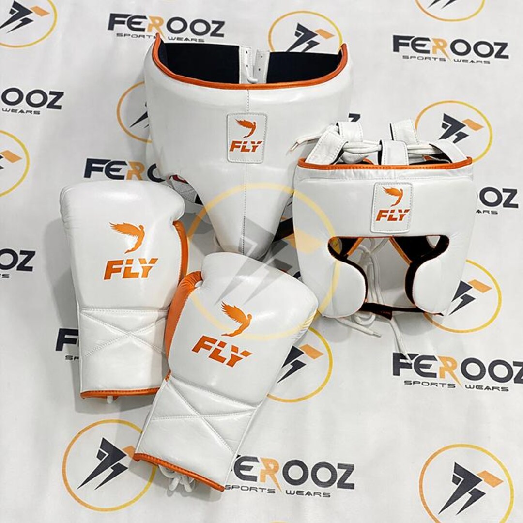 Pro Fly Boxing Set Sparring and Training Equipment Cowhide Leather ...