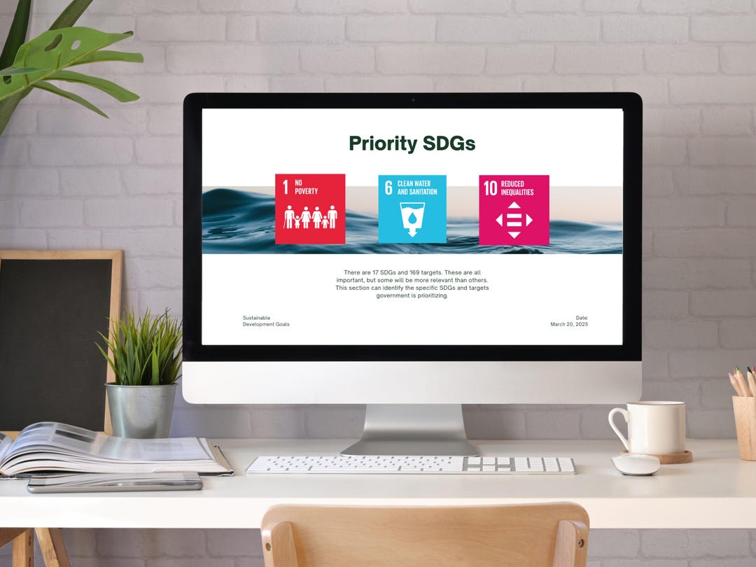 Sustainable Development Goals Progress Report | SDG Powerpoint Template ...