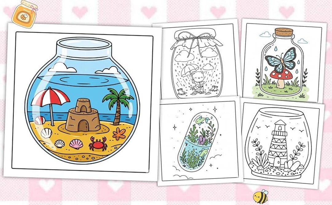 Crystal Jar Cozy Coloring Book, 50 Bold and Easy Magical Potion Pages ...