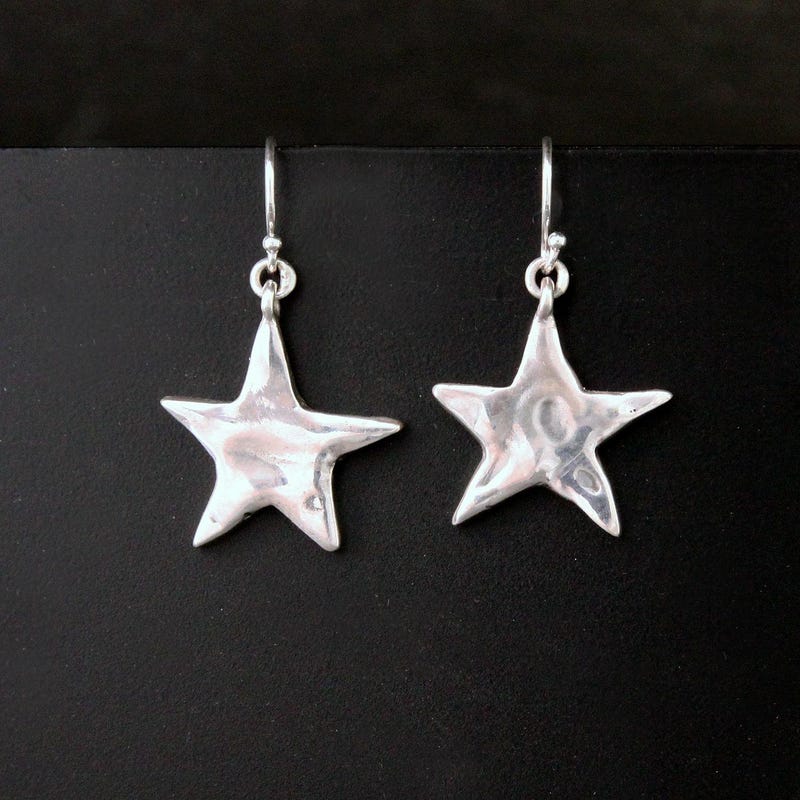 Silver Starlets - Etsy