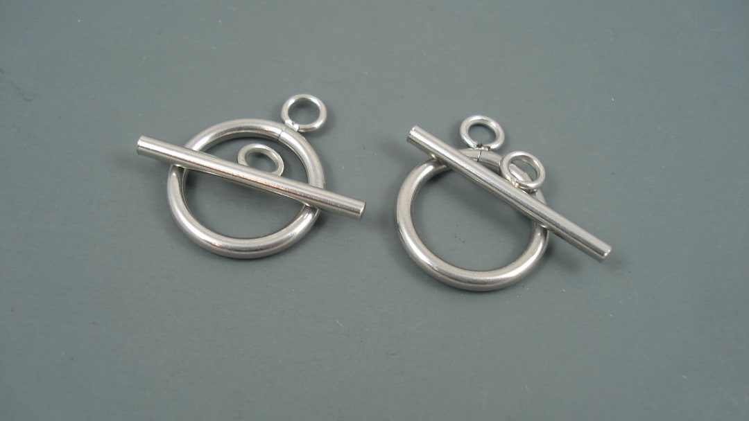 Stainless Steel Toogle Clasps 10MM Total Length of Loop Two Sets - Etsy