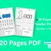 Number Tracing Coloring Pages 1–20 | Preschool Kindergarten Learning ...