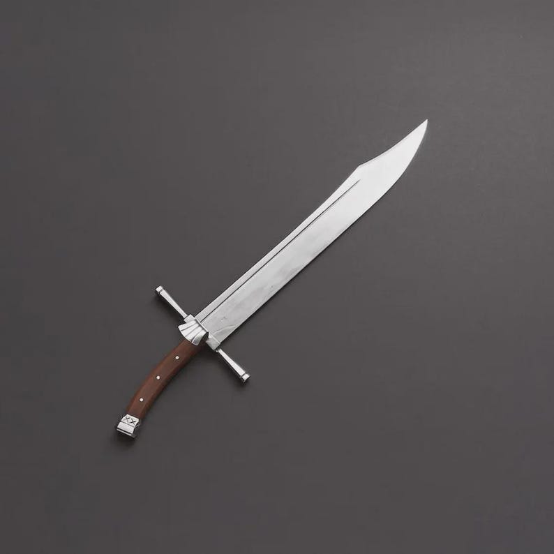 Handmade Medieval Messer Sword: High Carbon Steel, Leather Scabbard - Etsy
