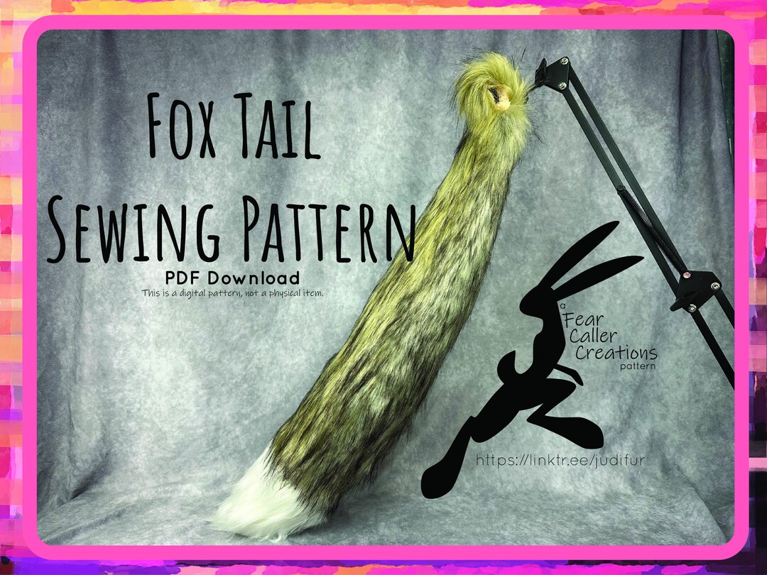 Cosplay Fox Tail Sewing Pattern - PDF Digital Download - Etsy