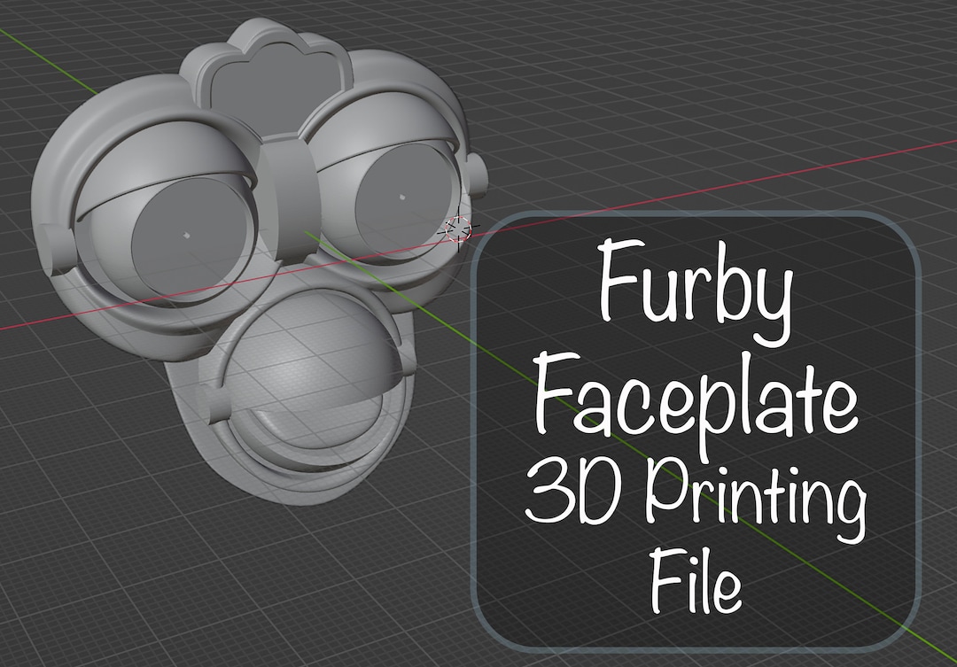Furby Faceplate 3D Printing File *D I G I T a L D O W N L O a D* - Etsy
