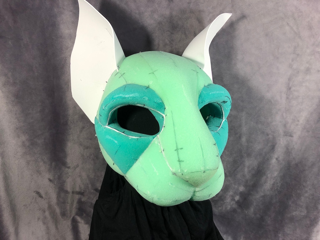 Feline Fursuit Head Base Pattern *instant Downloadable PDF Crafting ...