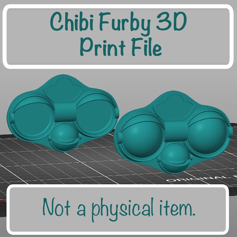 Chibi Furby Faceplate 3D Print File: DIY Furby Model (digital Download ...