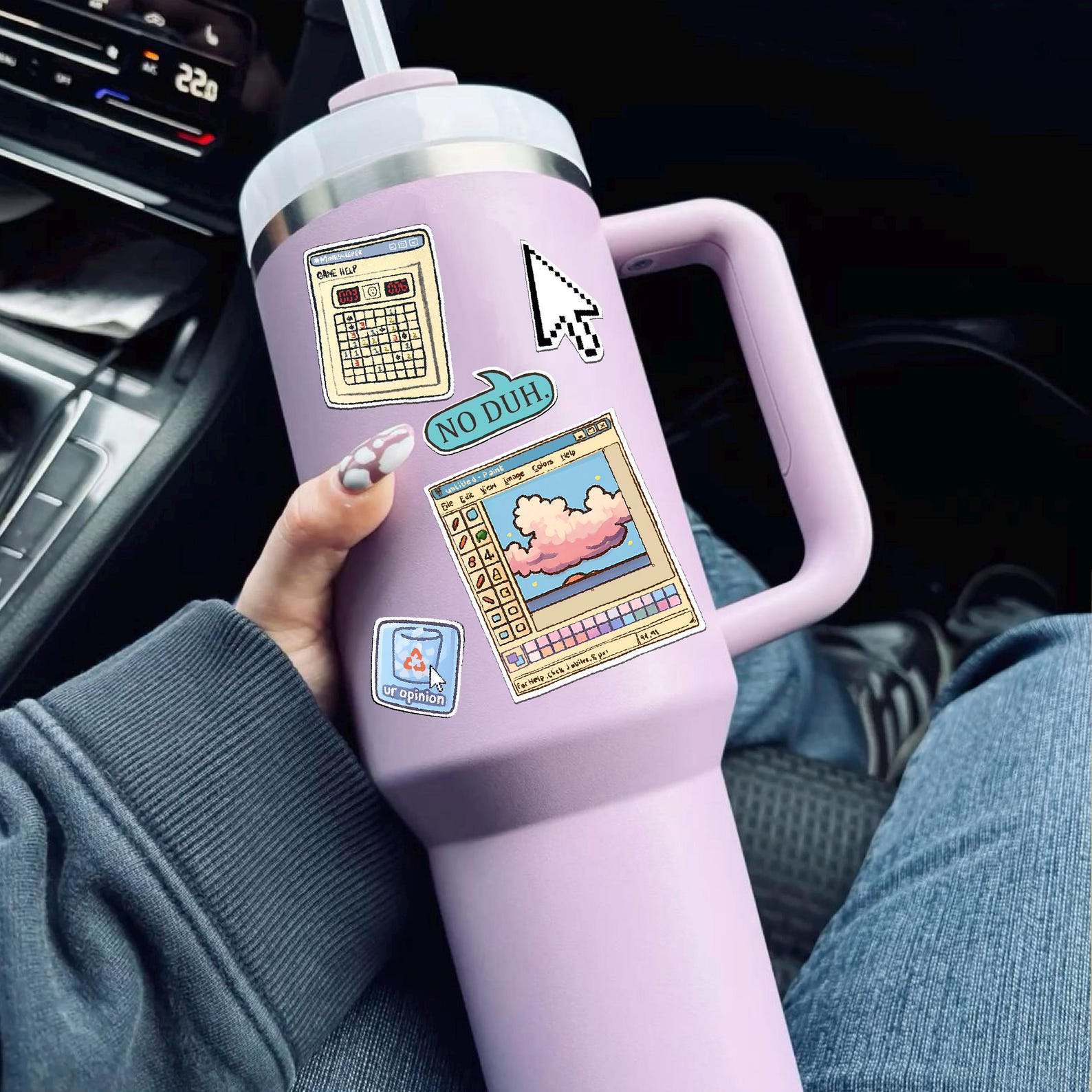 15pcs Millennial Stickers 90s Nostalgia Pack | Retro Y2K Funny Stickers ...