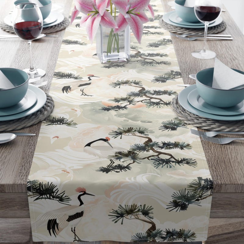 Asian Table Runner - Etsy