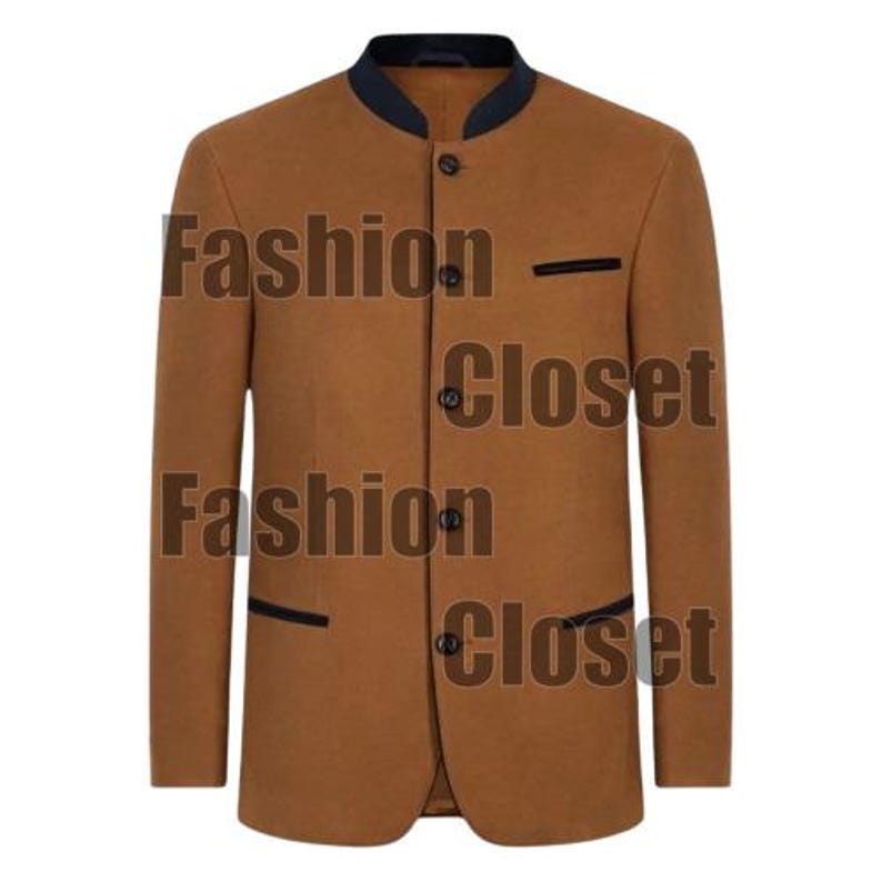 Men's Brown German Bavarian Jacket | Tyrol Loden Austrian Wool Jacket ...