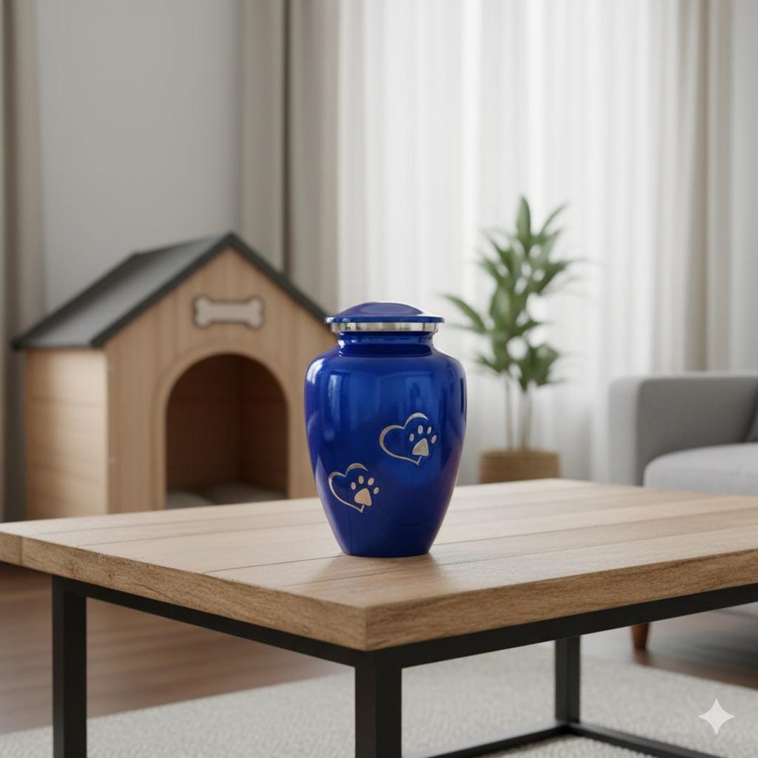 Handmade Pet Memorial Urn With Custom Engraving, Decorative Memorials ...