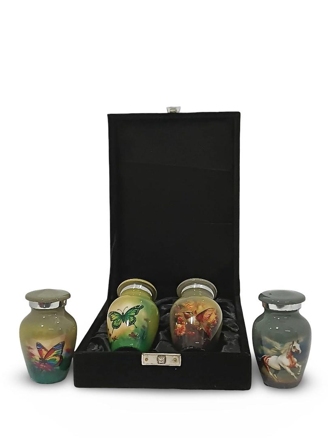 Mini Keepsakes Urns Set: Cremation Keepsake Urn | 3 Inches Funeral Urn ...