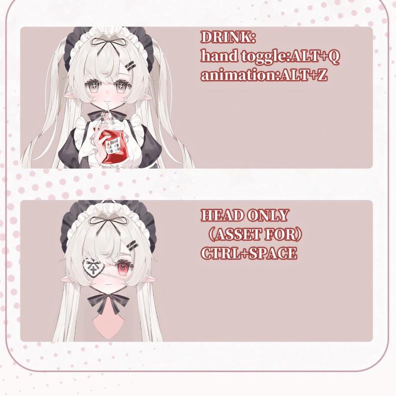 Vampire Vtuber Model: Ready-to-use for Streaming (vtube Studio .moc3 ...