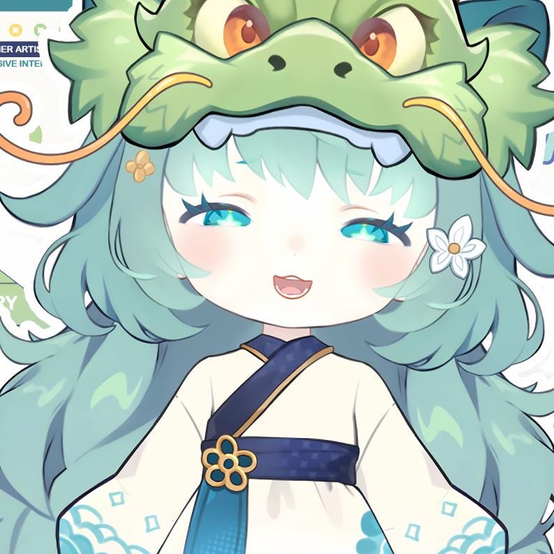 Cute Dragon Girl Live2d Vtuber Model + Expressions Pack - Etsy