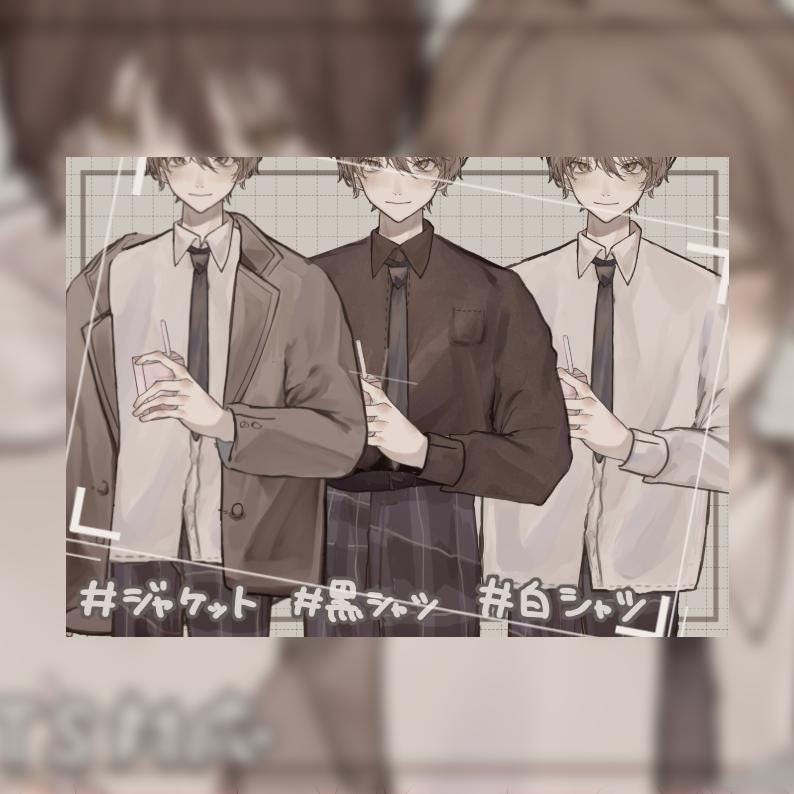 Soft Boy Vtuber Model | Ren & Haru – Duo Vtuber Premade Live2d Avatar ...