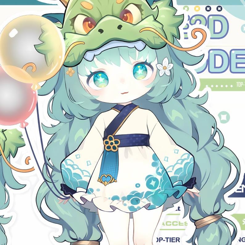 Cute Dragon Girl Live2d Vtuber Model + Expressions Pack - Etsy