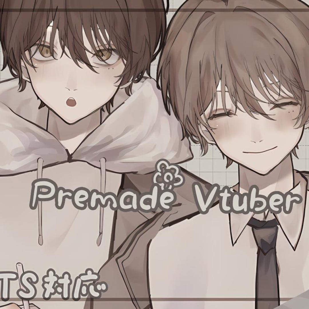 Soft Boy Vtuber Model | Ren & Haru – Duo Vtuber Premade Live2d Avatar ...
