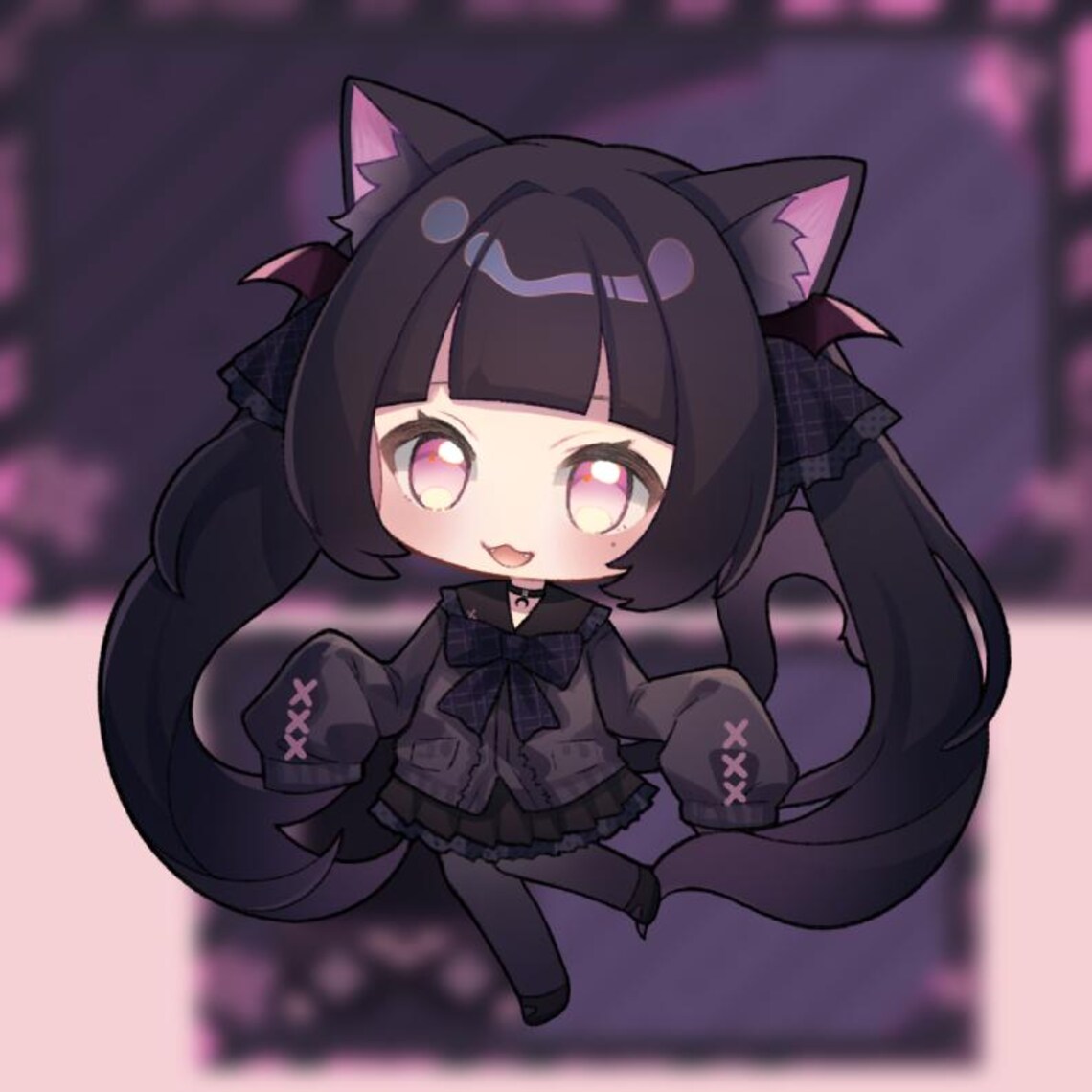 Bad Kitty Vtuber Model — Premade Live2d Avatar + Expressions + Twitch ...