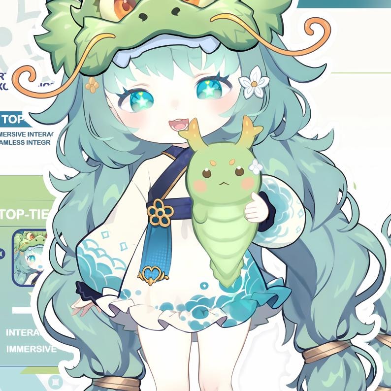 Cute Dragon Girl Live2d Vtuber Model + Expressions Pack - Etsy