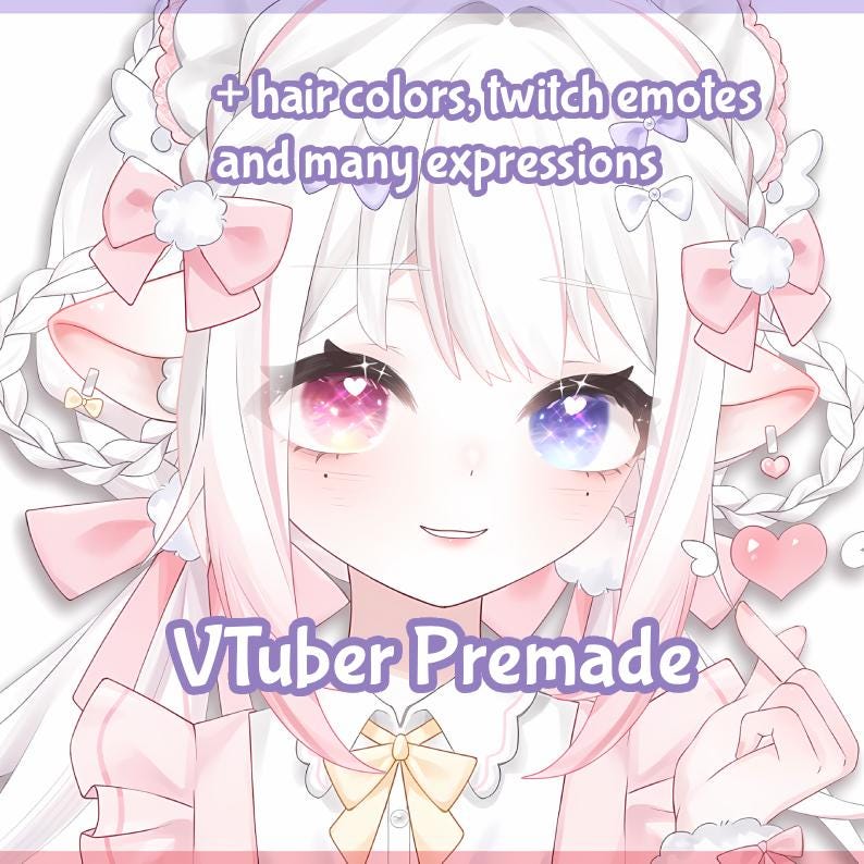 Pastel Lamb Girl Vtuber Model: Kawaii Anime, Twitch/youtube Ready - Etsy
