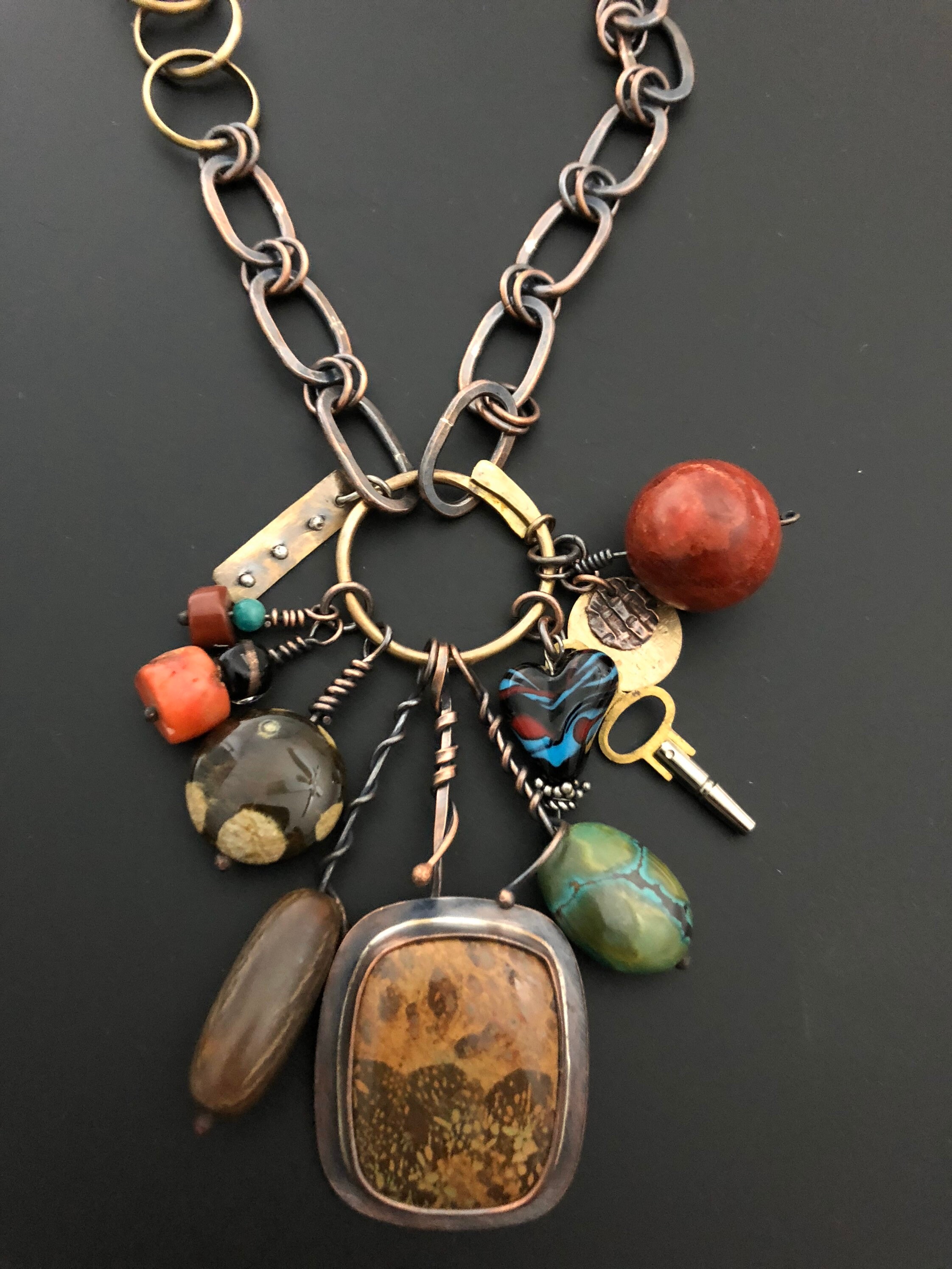 Charm Necklace - Etsy