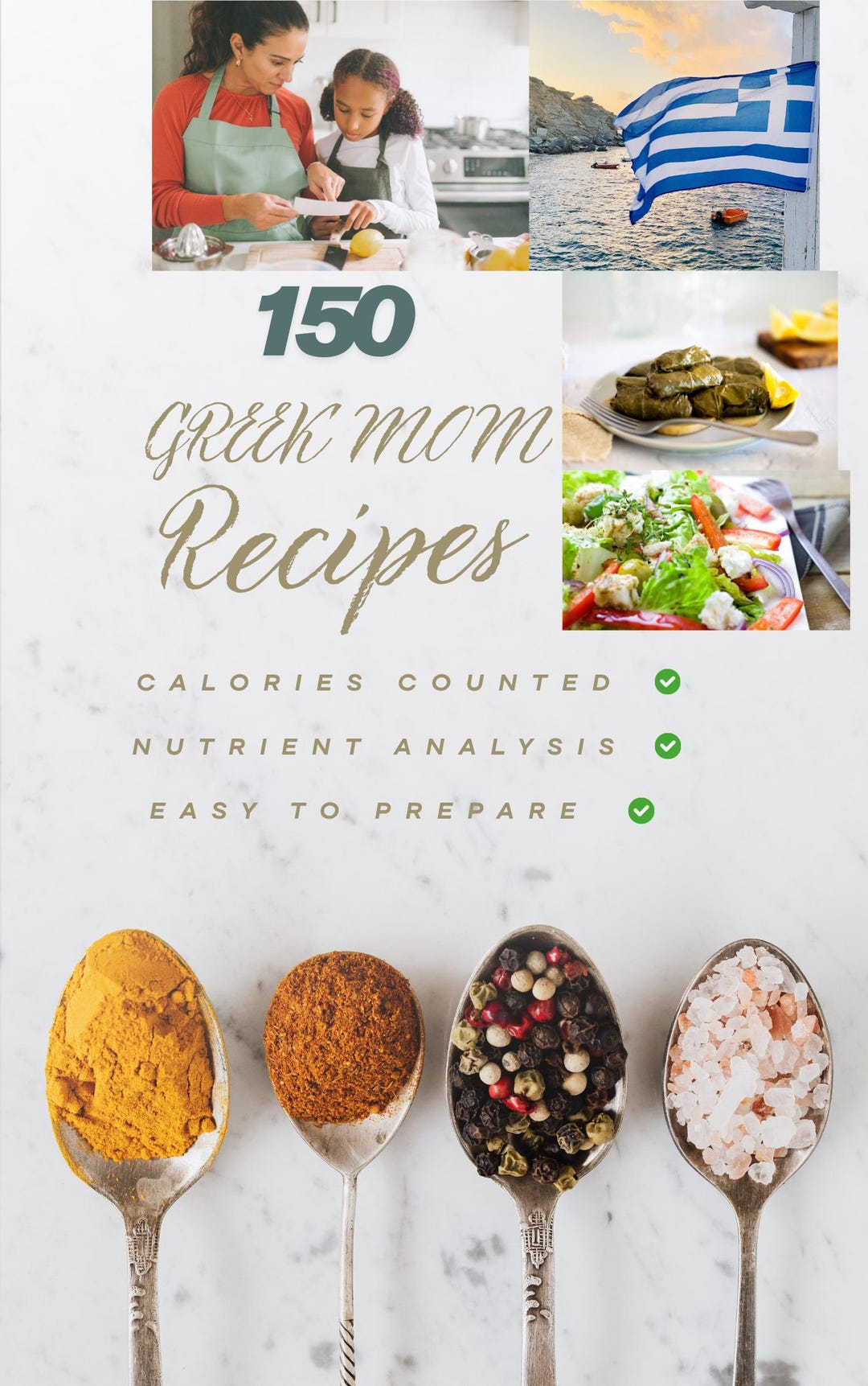 GREEK RECIPES Cookbook - 150 Easy Family Recipes | Calorie-count ...