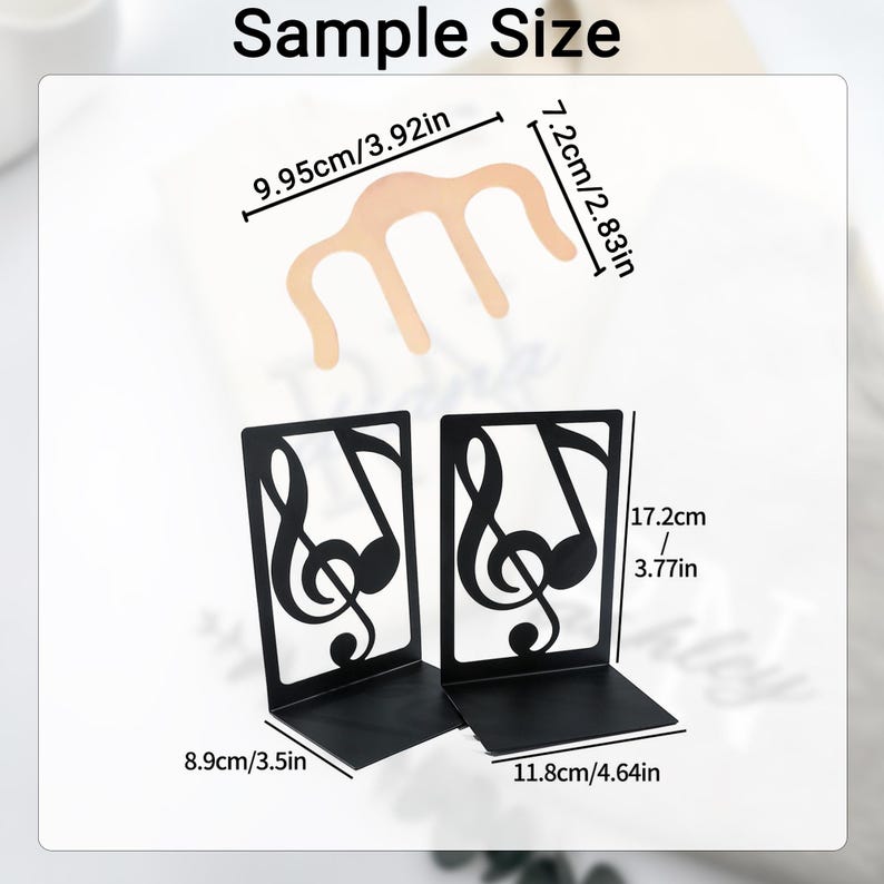 Custom Music Note Bookends, Personalized Sheet Music Holder, Engraved ...