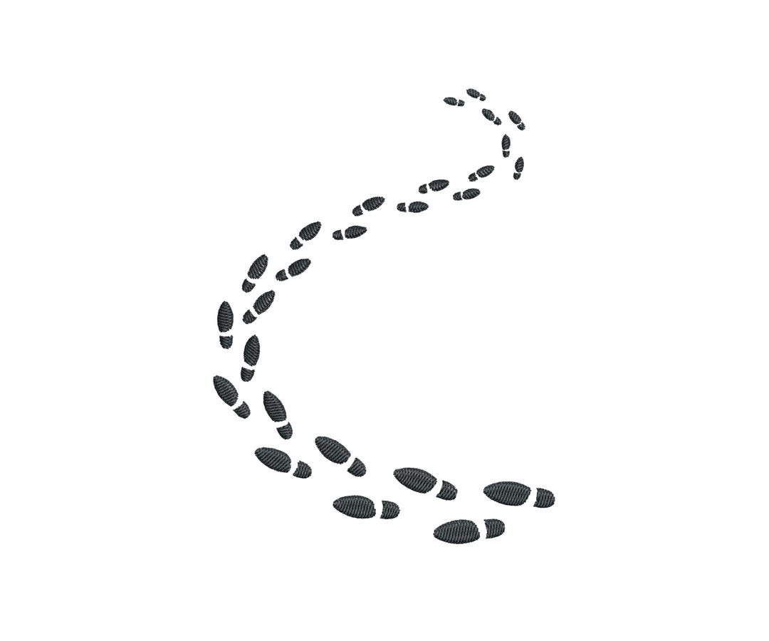 Boots Foot Curved Steps Embroidery Design: Footprint Home Elements ...