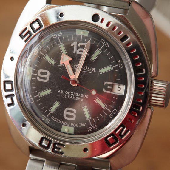 Vintage Russian Vostok Dive Amphibian watch Model 710… - Gem
