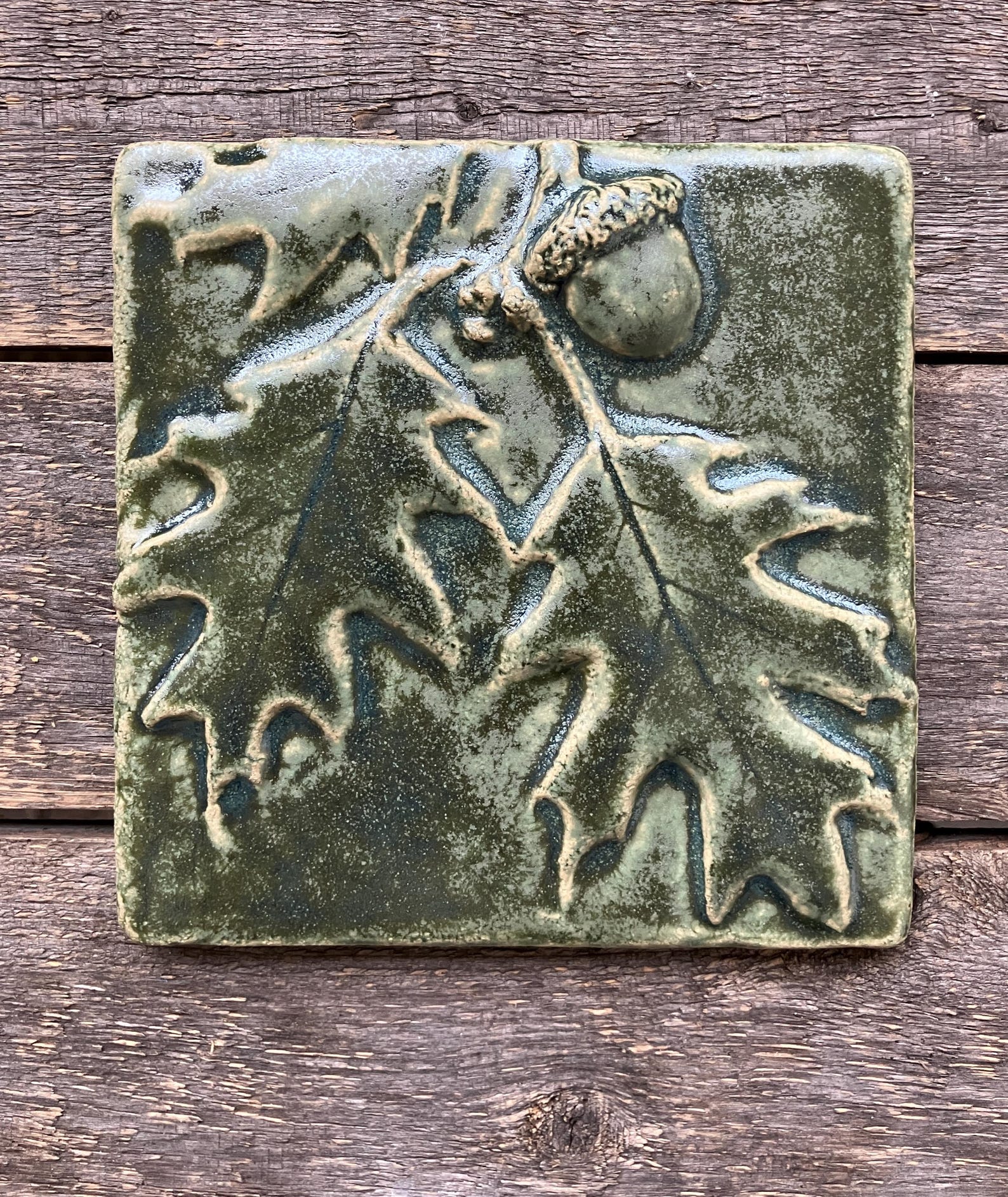 6” X 6” Oak and Acorn Tile - Etsy