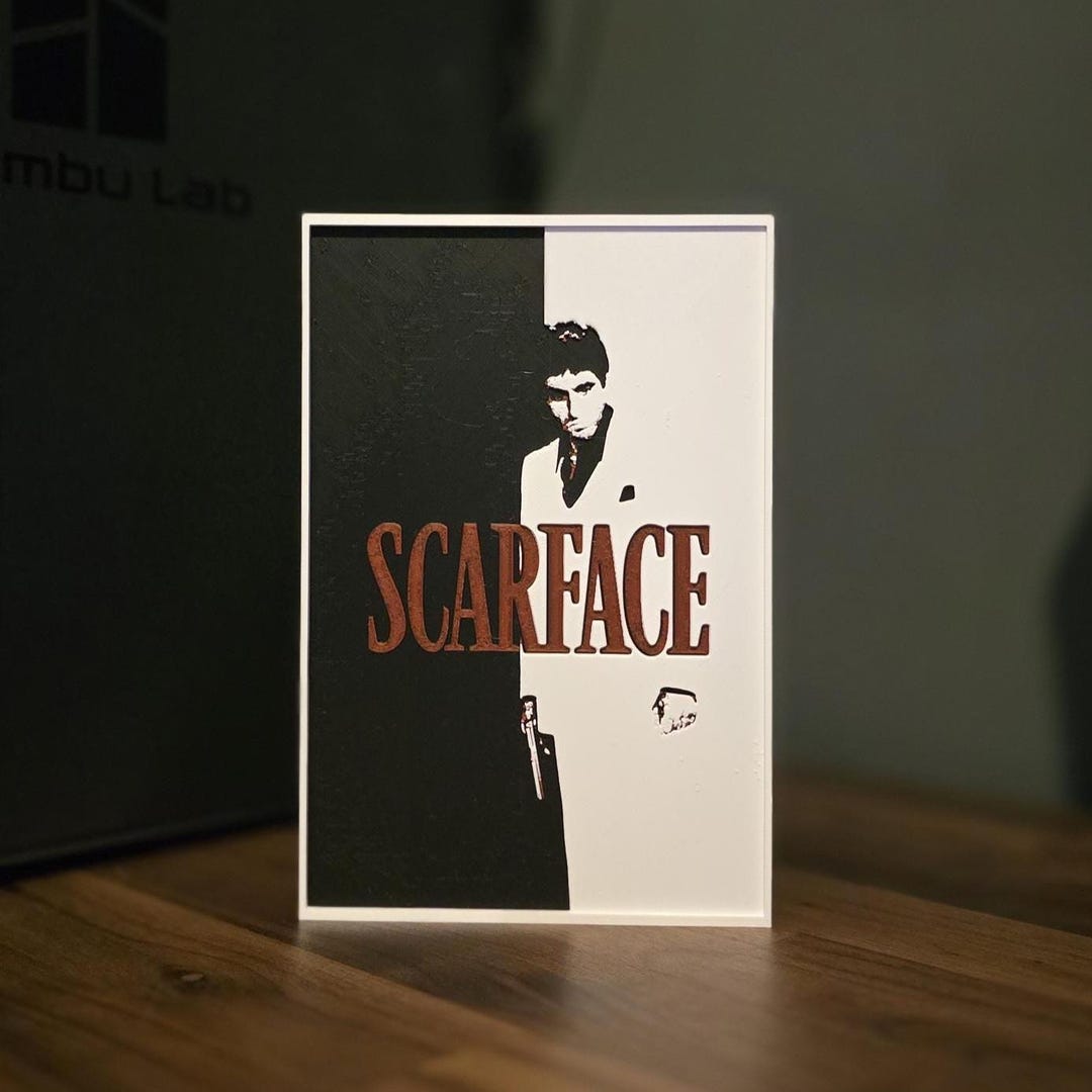 Scarface 3D Printed Poster | Display Piece - Etsy