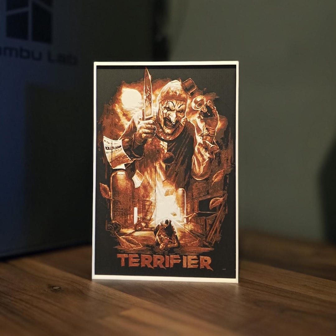 Terrifier 3D Printed Poster | Display Piece - Etsy