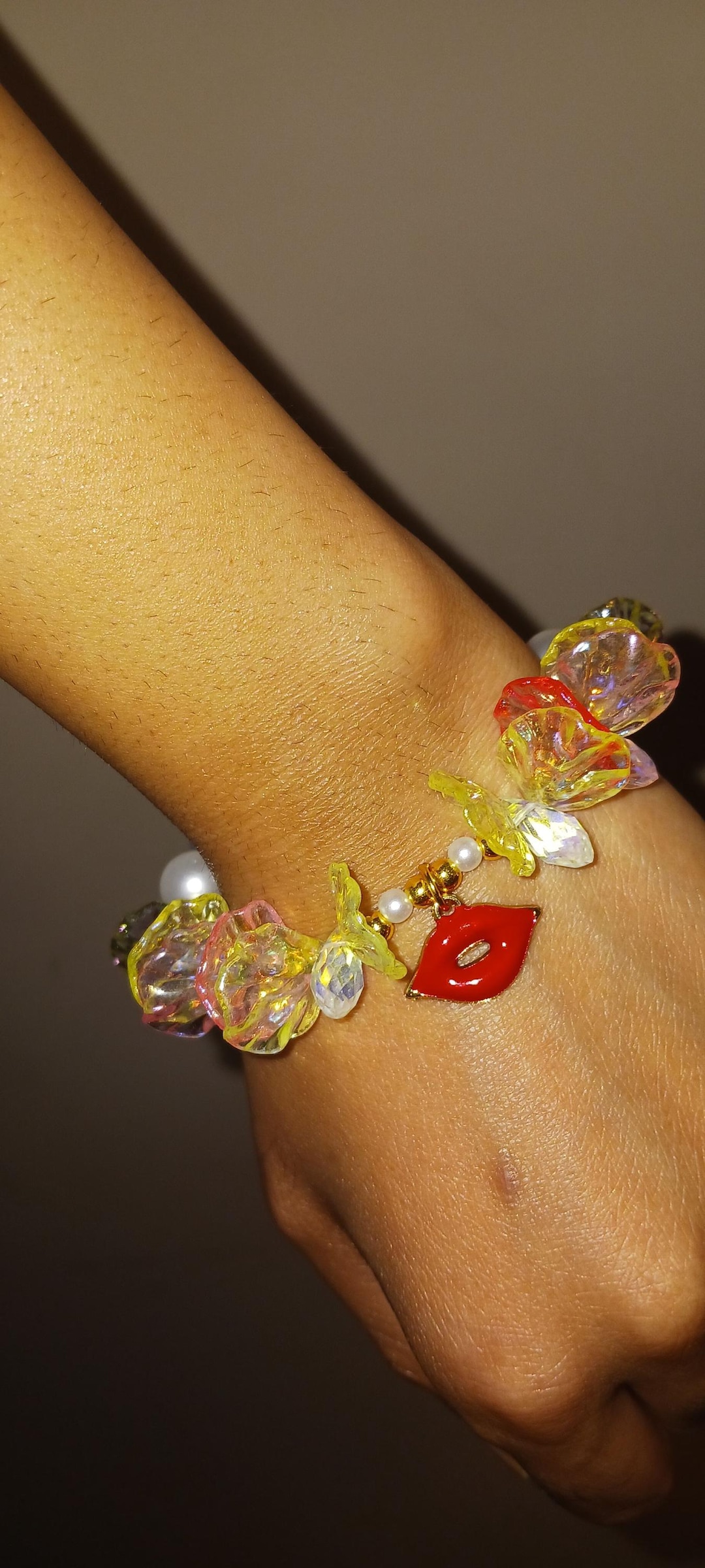 Dreamcore Jewelry: Leaf Wings, Pearls, and Lip Pendant - Fairycore ...