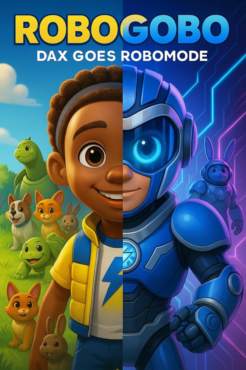 Robogobo: Dax Goes Robomode Coloring Book + Bonus Character Guide | 35 ...