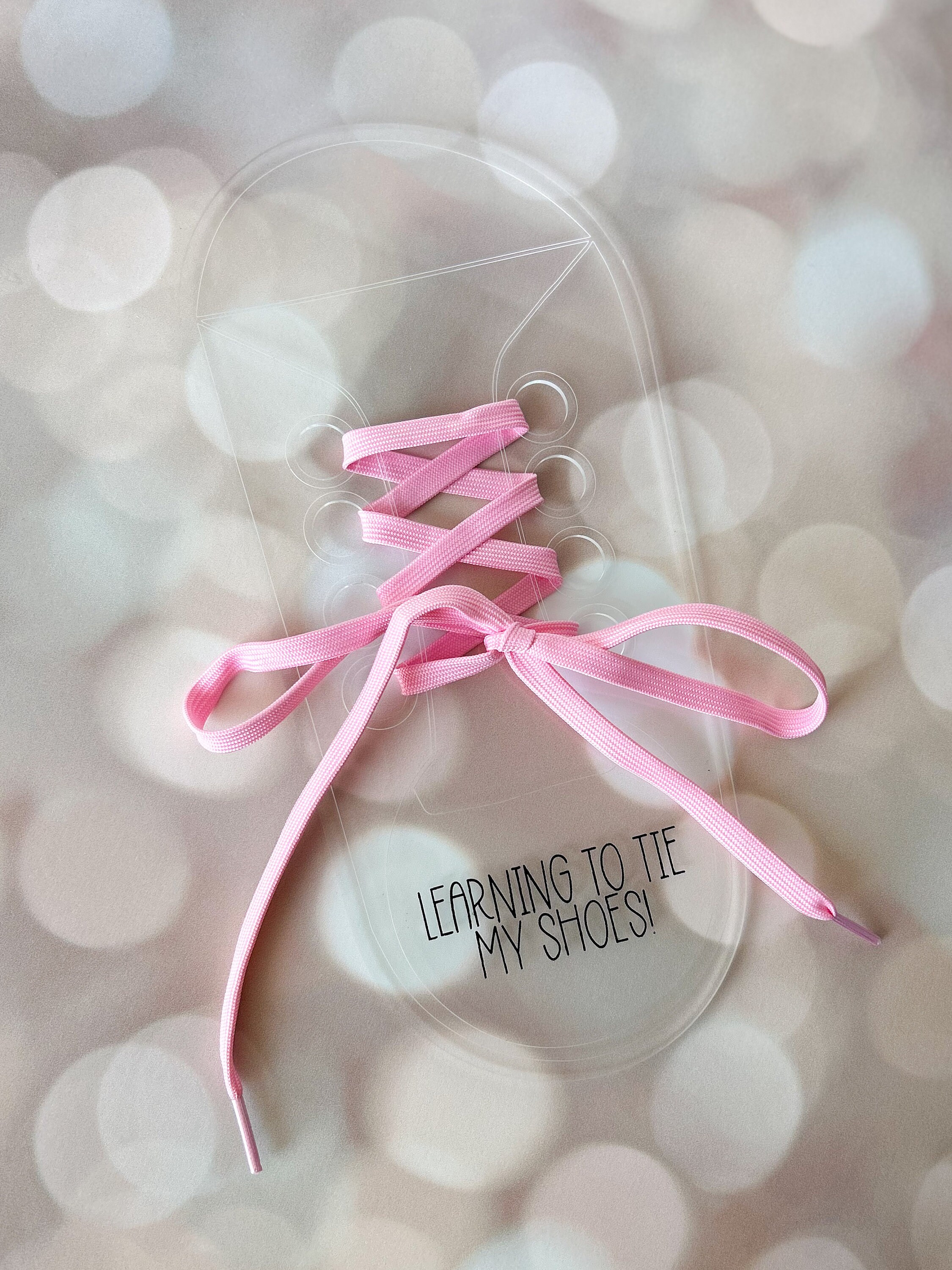 Learn to Tie Shoe Lace Kids Shoelace Practice Game - Etsy