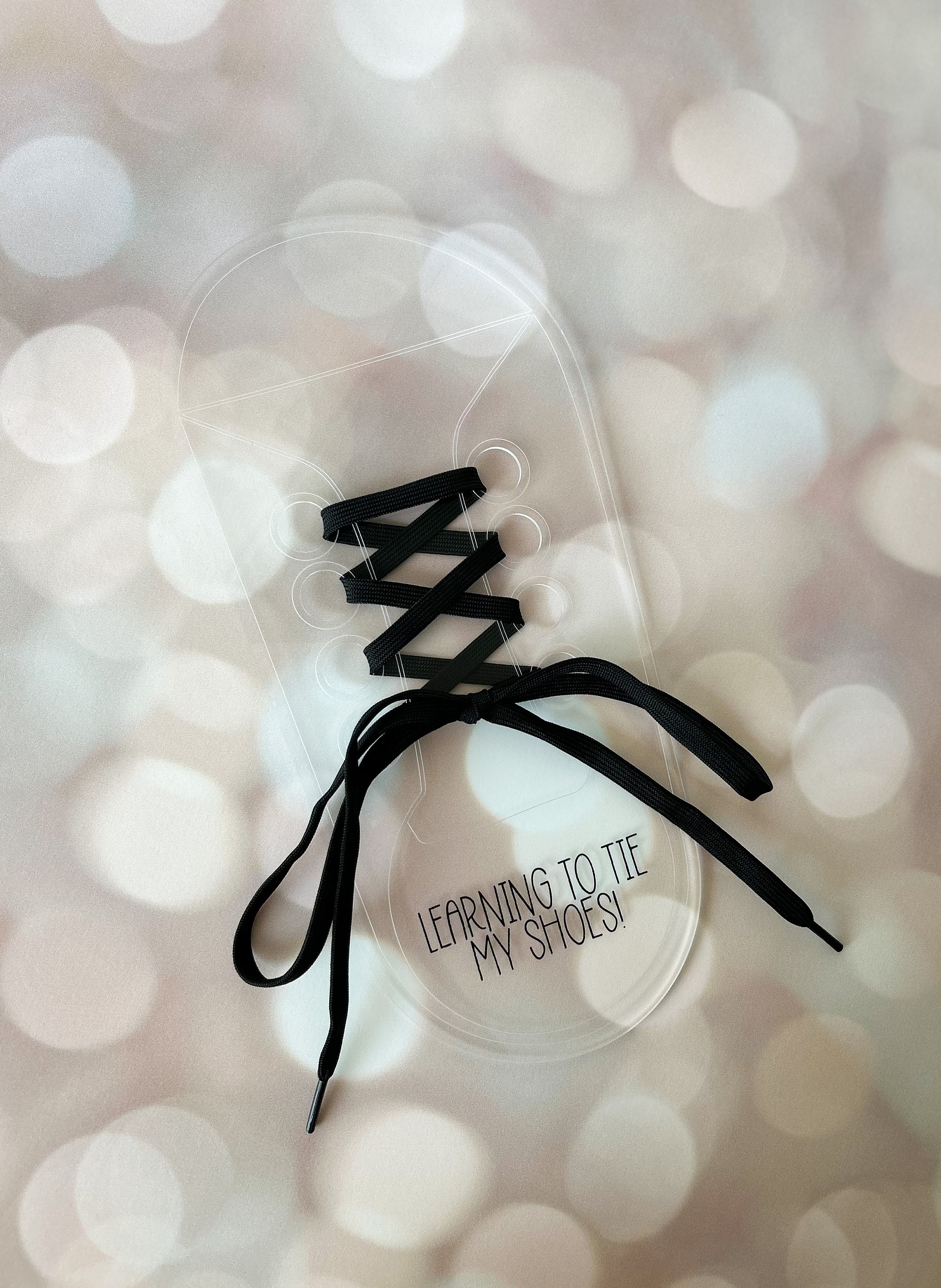 Learn to Tie Shoe Lace Kids Shoelace Practice Game - Etsy