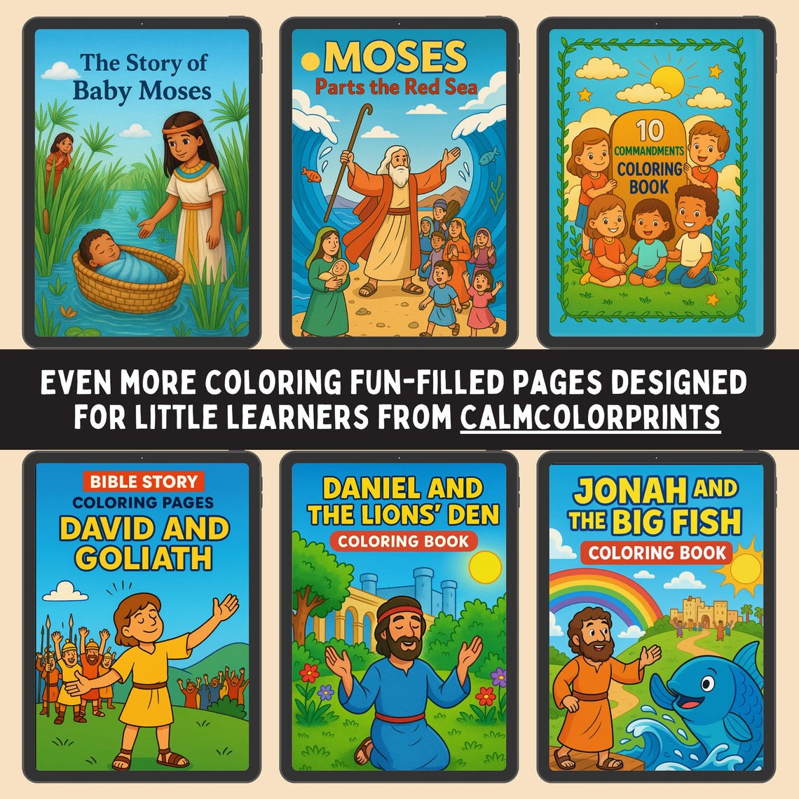 Daniel and the Lions' Den Coloring Book: Bible Story, Sunday School ...