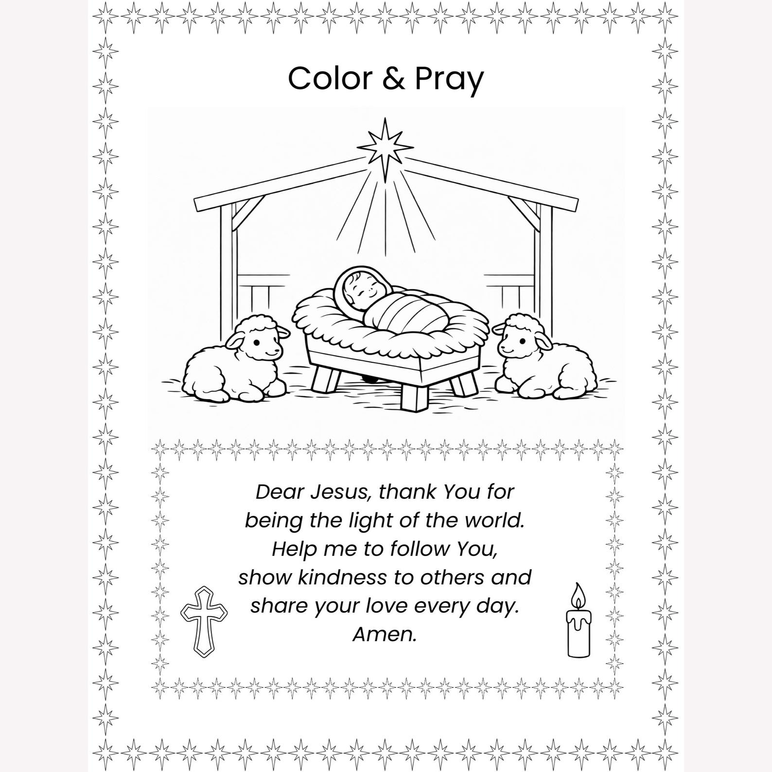 Epiphany Printable PDF | Christian Color, Pray and Learn Activities for ...