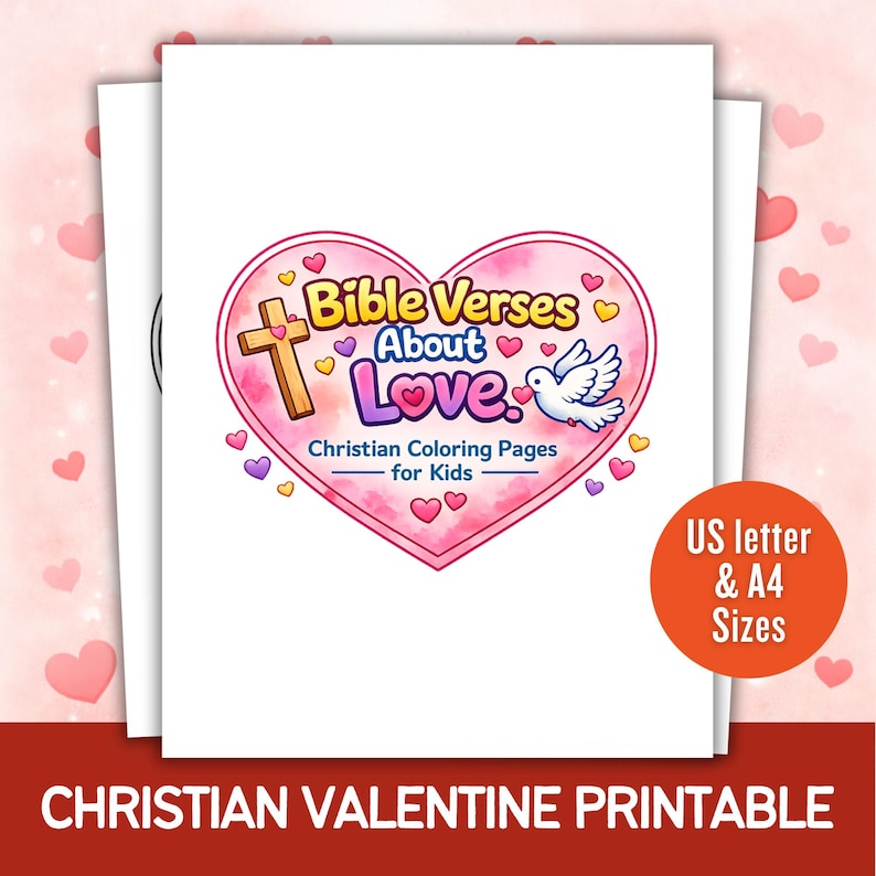 Christian Coloring Pages for Kids – Bible Verses About Love | Valentine ...