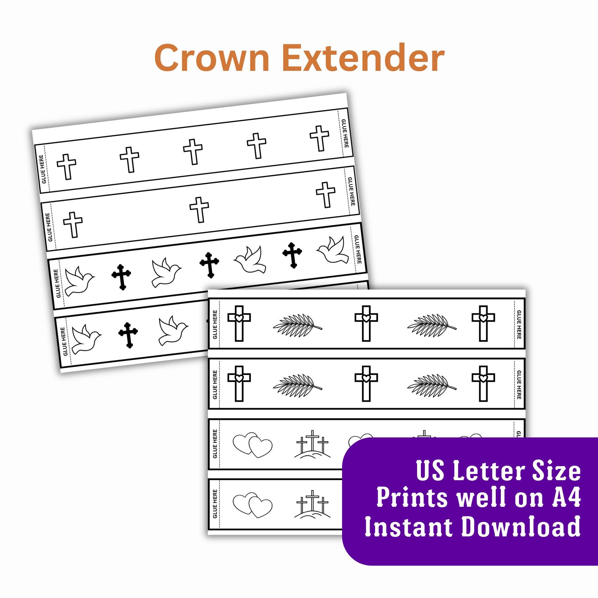 Printable Easter Crown Craft for Kids | Savior Paper Crown Template ...
