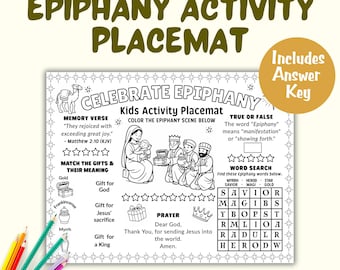 Wise Men and Epiphany Activities Christian January 6th Celebration Kids ...