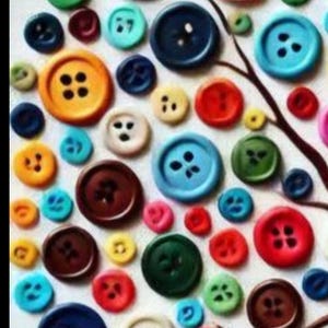 Handmade Button Tree Wall Art | Unique Home Decor "12×12" Inches - Etsy