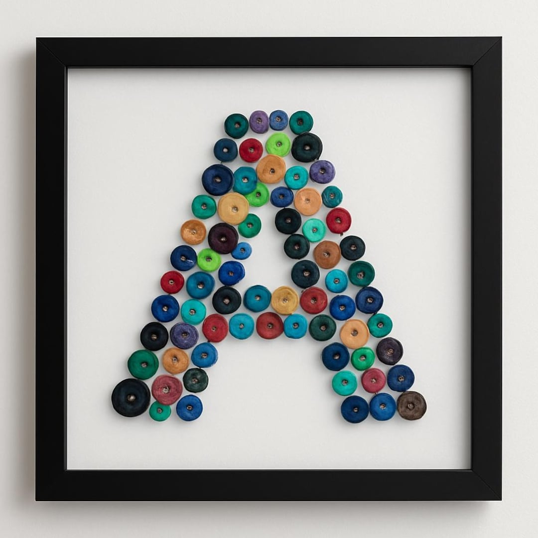 Handmade Custom Button Art | Personalized | Wall Decor | Handmade ...
