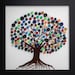 Handmade Button Tree Wall Art | Unique Home Decor "12×12" Inches - Etsy