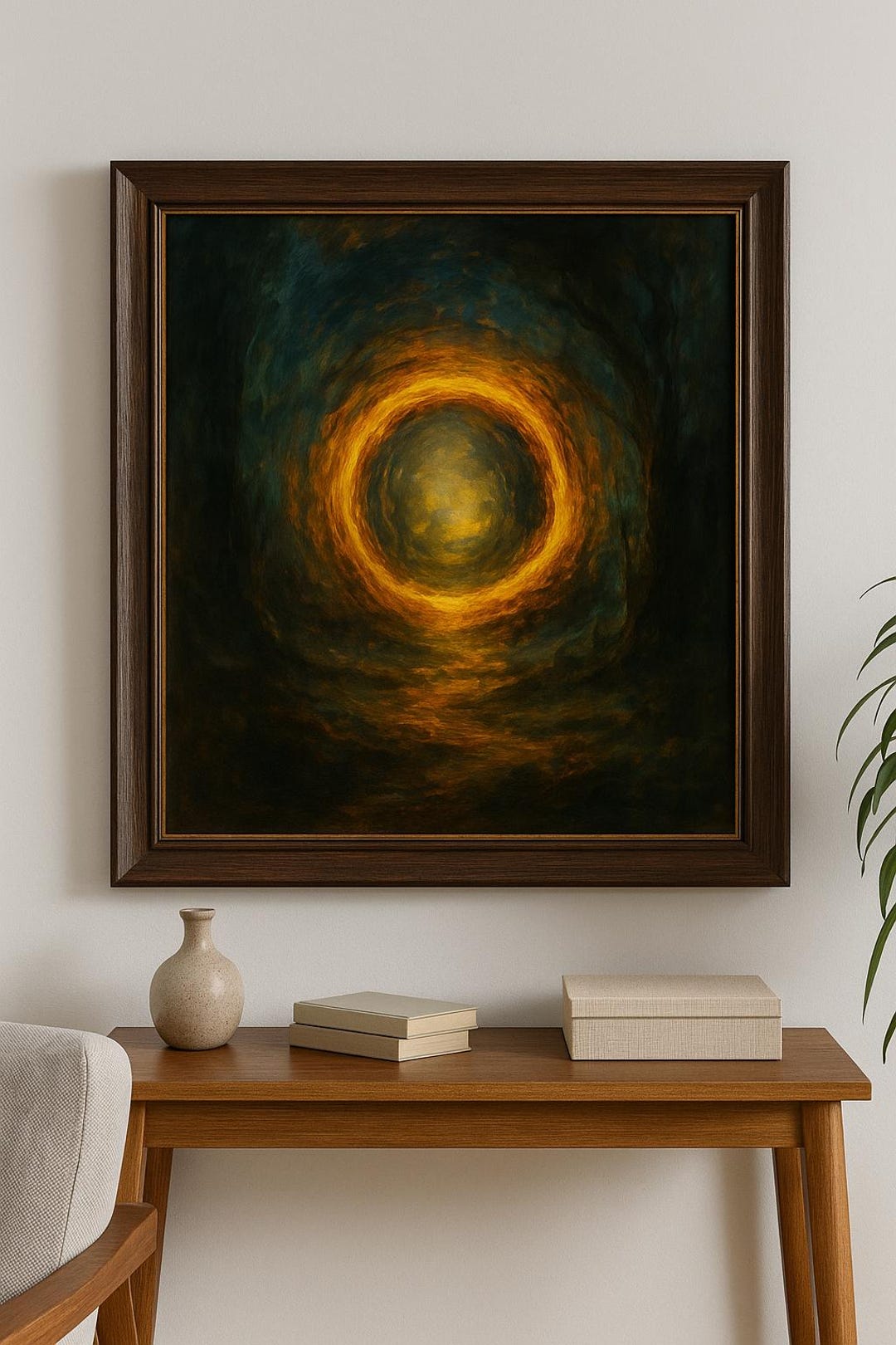 The Ember Ring – Fiery Cosmic Circle Portal | Cosmic Galaxy Wall Art ...