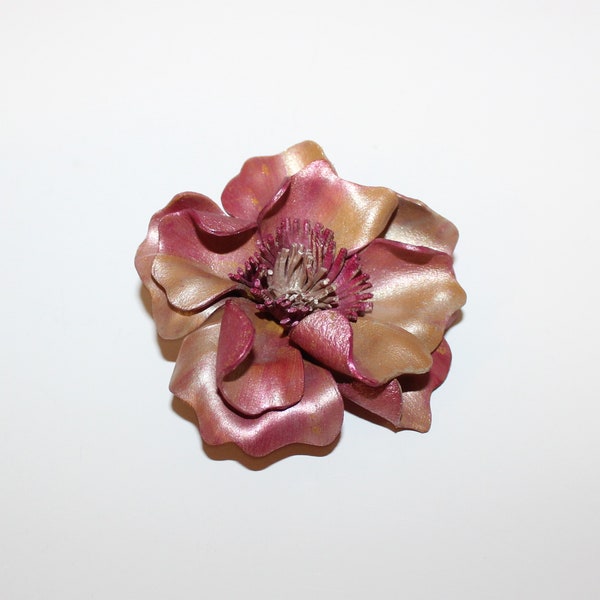 Leather Brooch - Etsy Canada