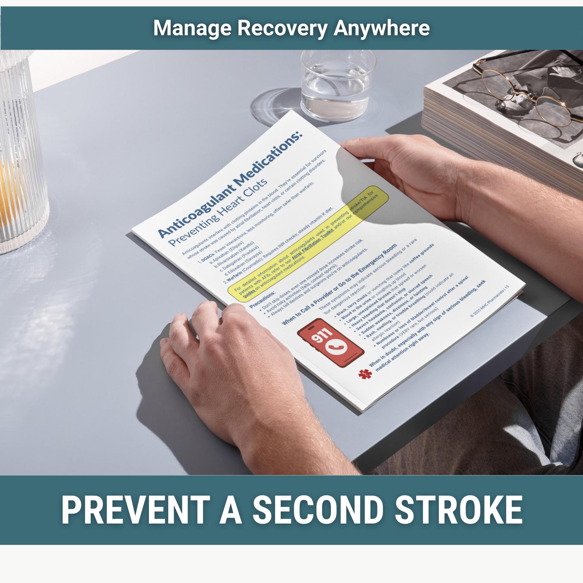 Stroke Recovery Toolkit PDF | Printable Checklists, BP Log, Medication ...