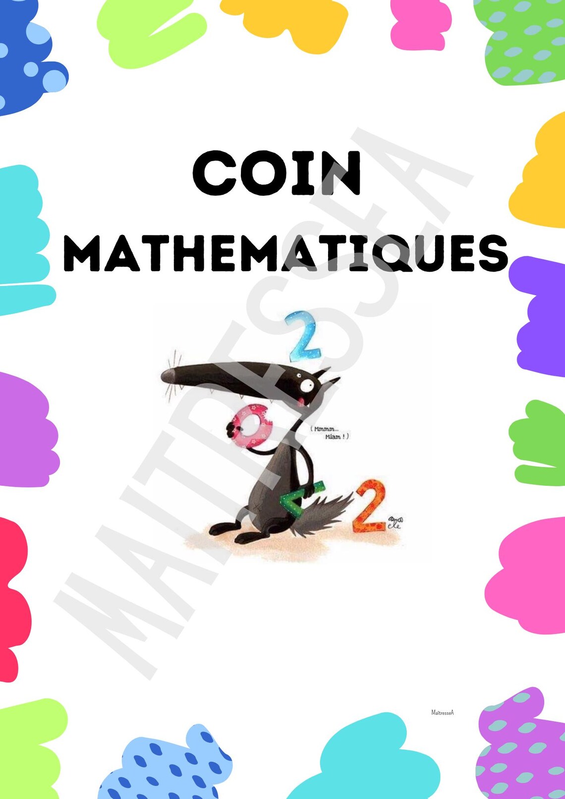 Affichage les coins de la classe - petit loup - maternelle (sans ...