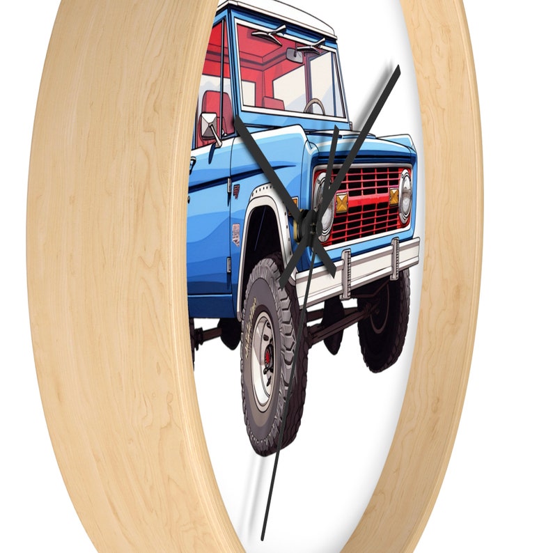 Red White + Blue Vintage Ford Bronco - Wall Clock - Etsy